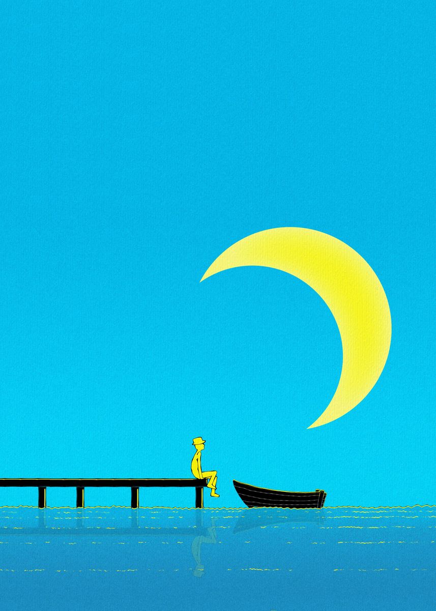 'Dock' Poster, picture, metal print, paint by Abu Abu | Displate