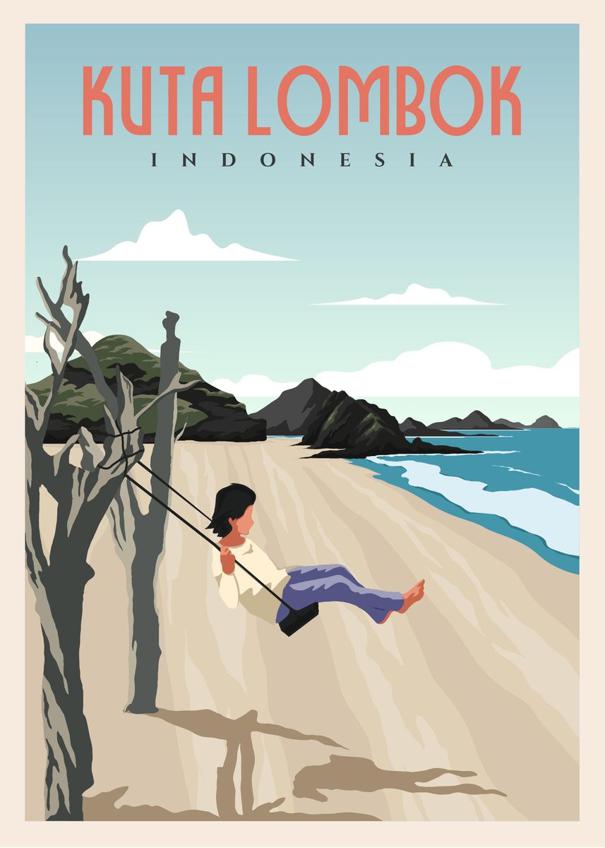 'Kuta Lombok' Poster by Alin Gabriel | Displate