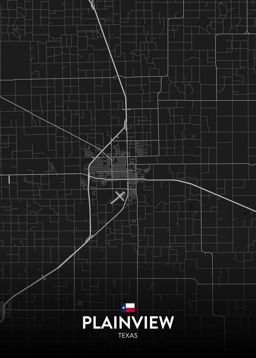 'Plainview TX' Poster, picture, metal print, paint by IMR Designs ...