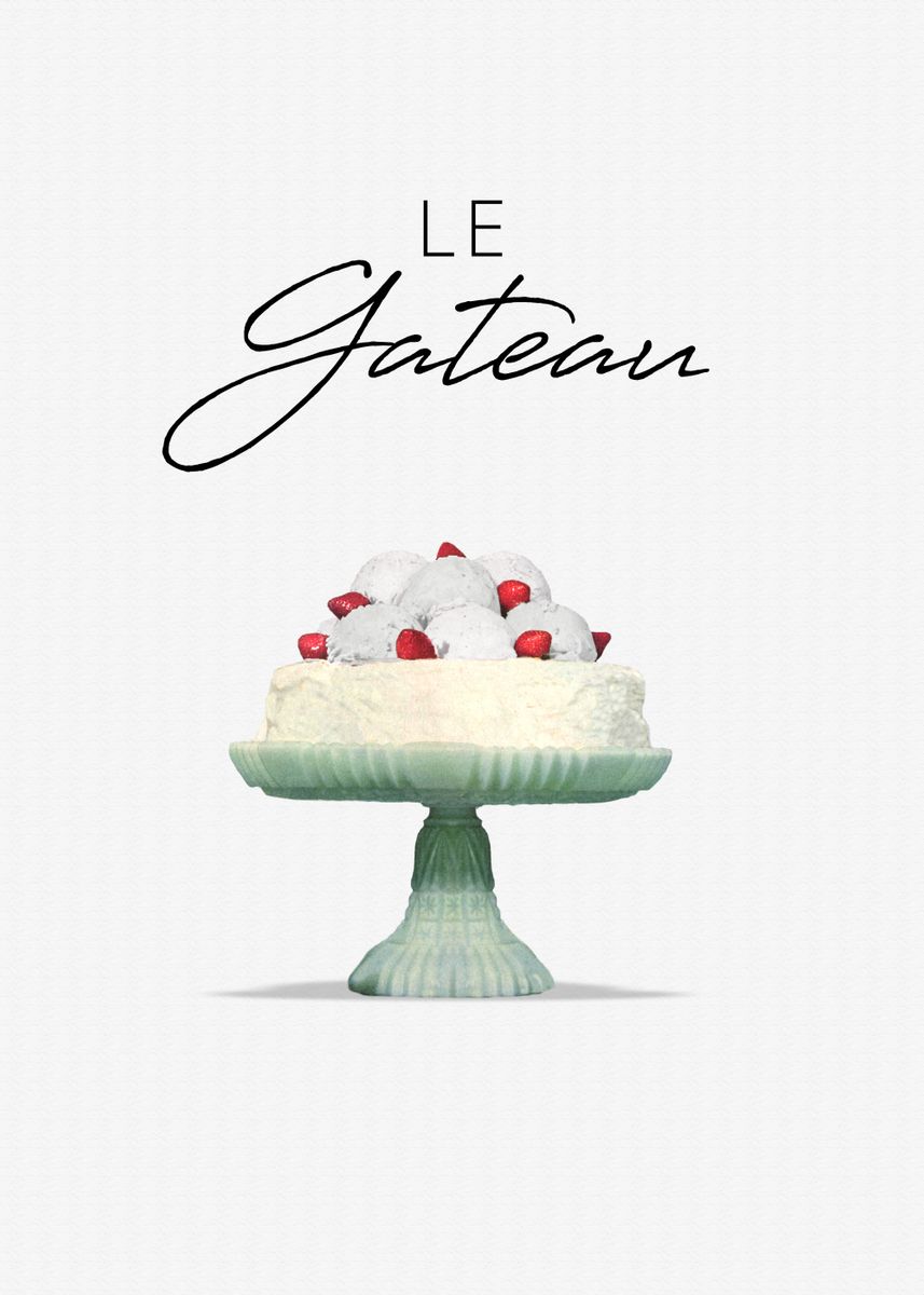 'Layer cake' Poster by American Vintage | Displate