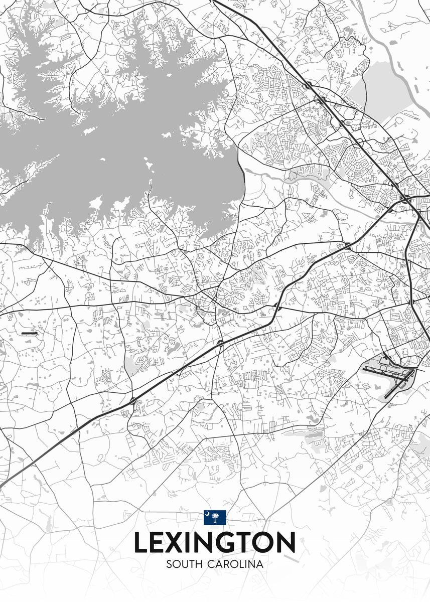 'Lexington SC' Poster, picture, metal print, paint by IMR Designs ...