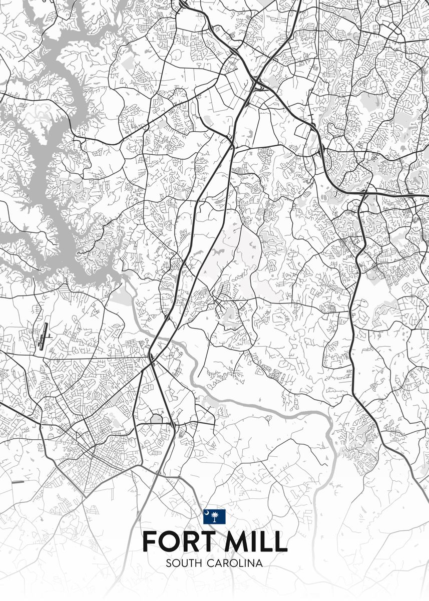 'Fort Mill SC' Poster by IMR Designs | Displate