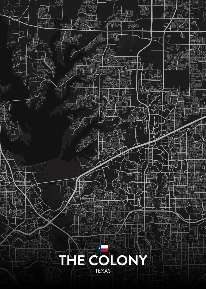 'The Colony TX' Poster, picture, metal print, paint by IMR Designs ...