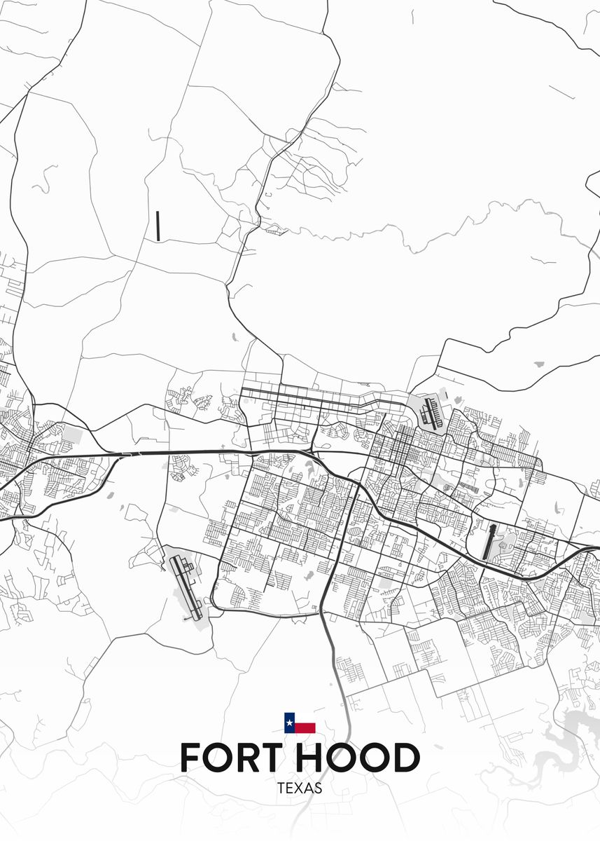 'Fort Hood TX' Poster, picture, metal print, paint by IMR Designs ...