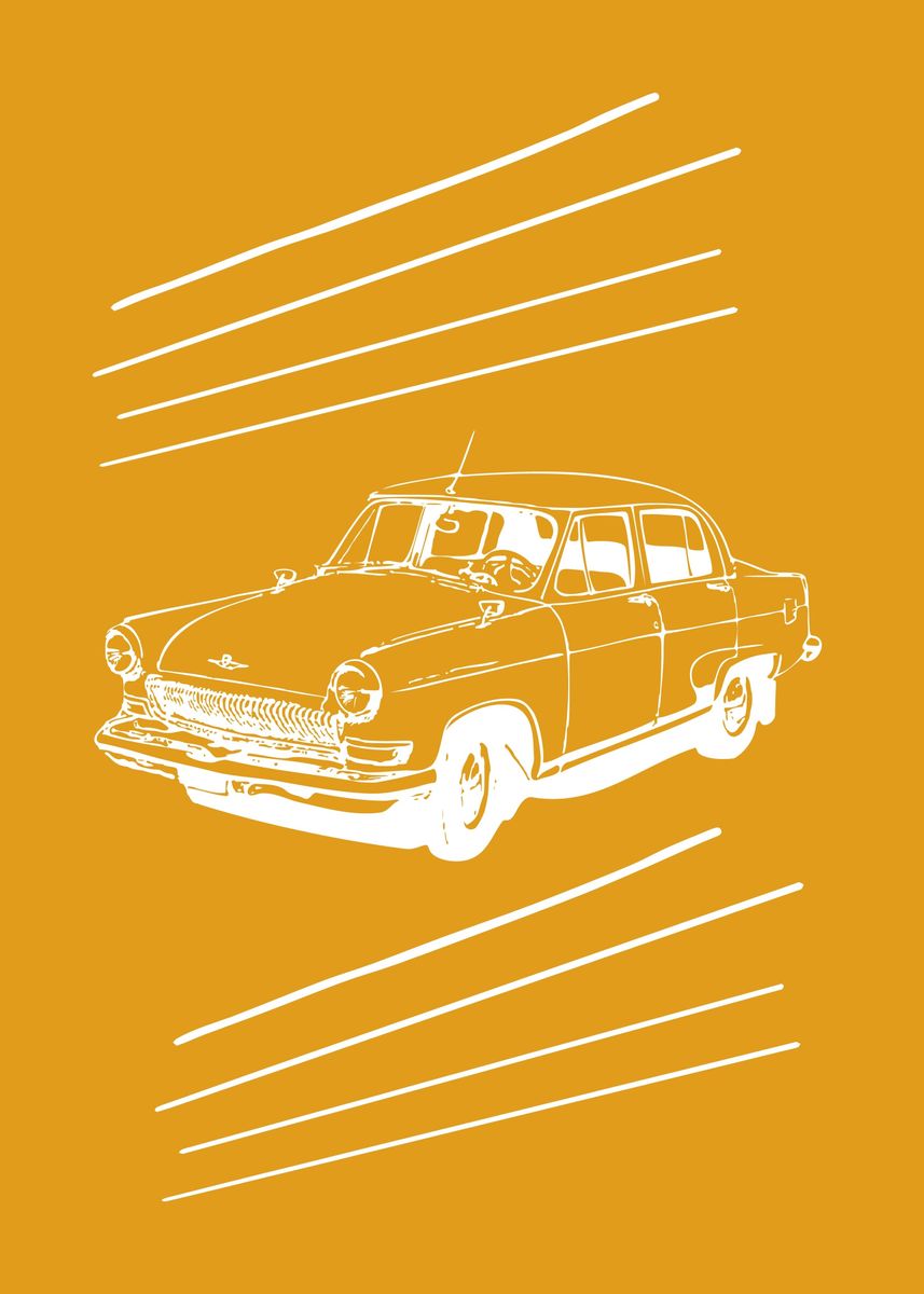 'Minimalist Car Decor 11' Poster, picture, metal print, paint by Oizy ...