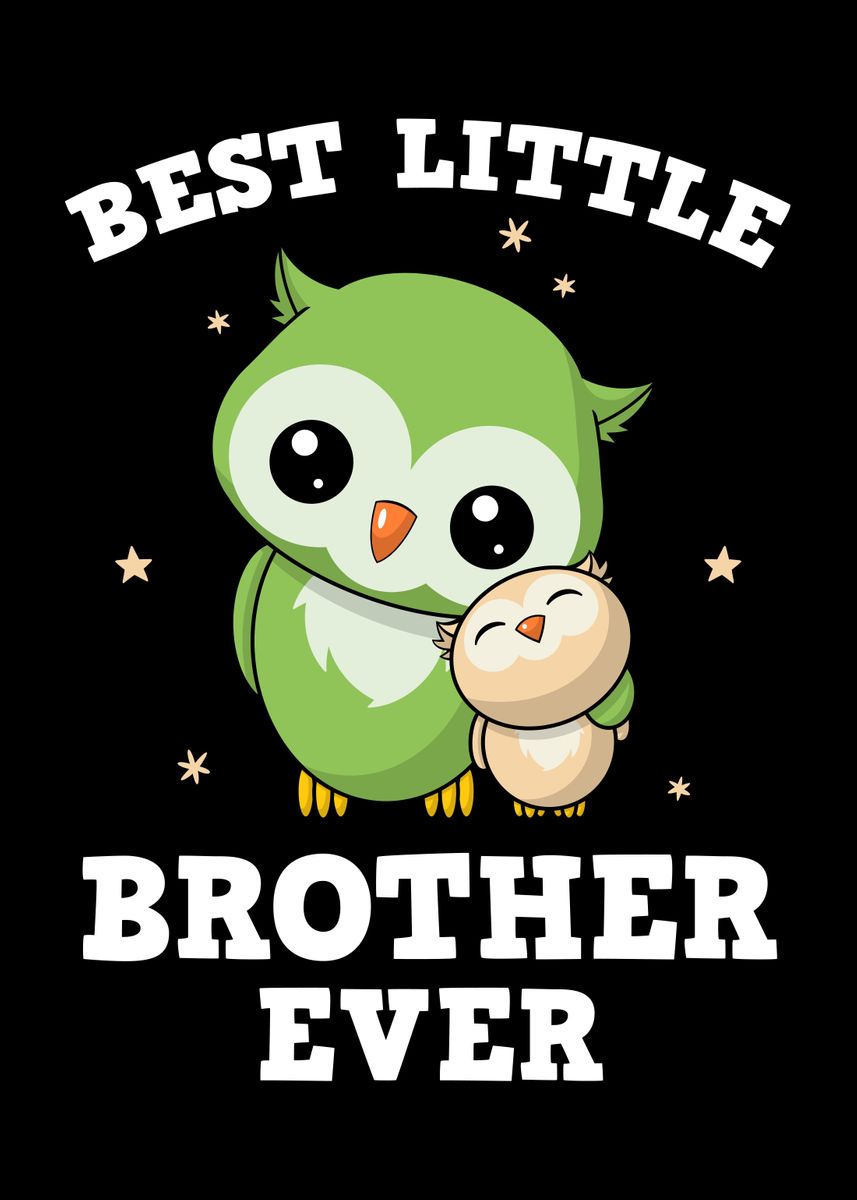 'Best Little Brother Ever' Poster, picture, metal print, paint by ...