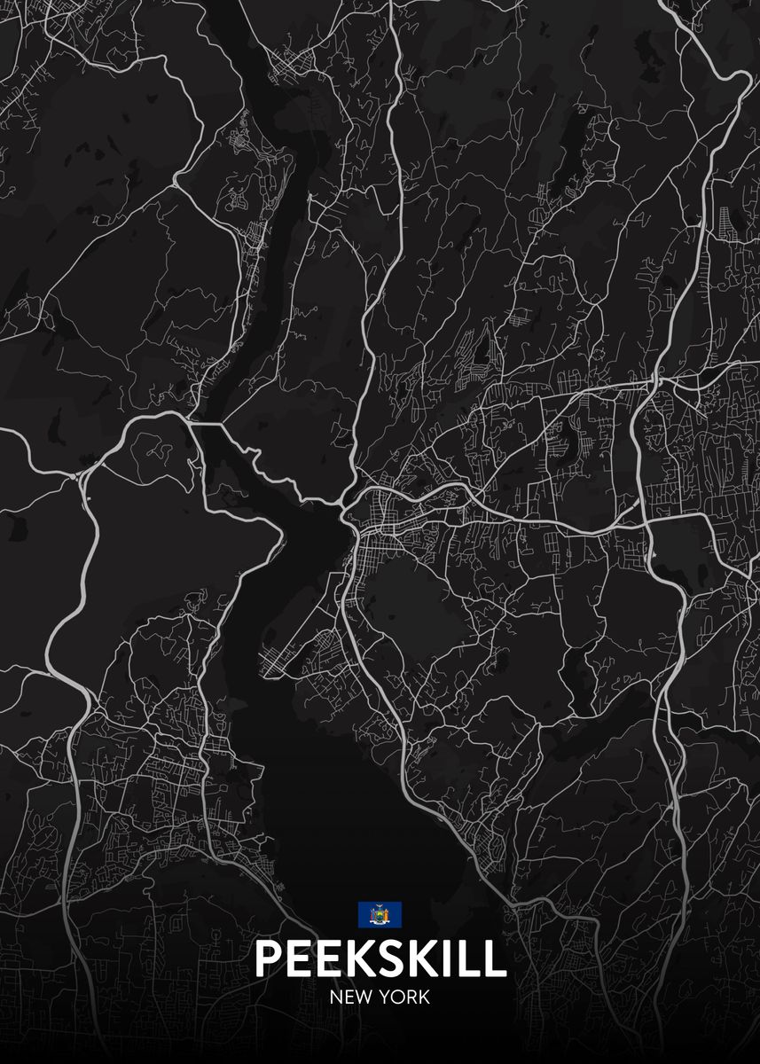 'Peekskill NY' Poster, picture, metal print, paint by IMR Designs ...