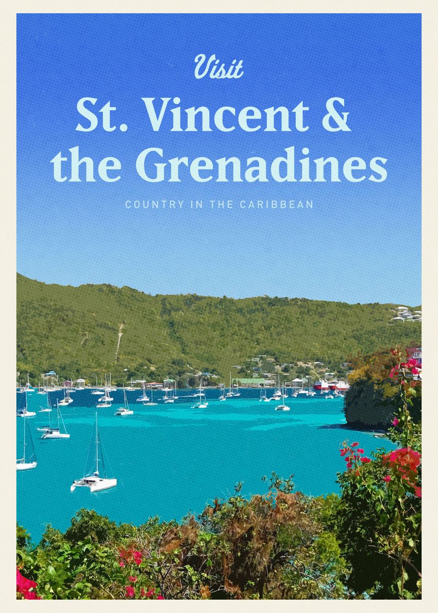 'Saint Vincent ' Poster, picture, metal print, paint by Mercury Club ...