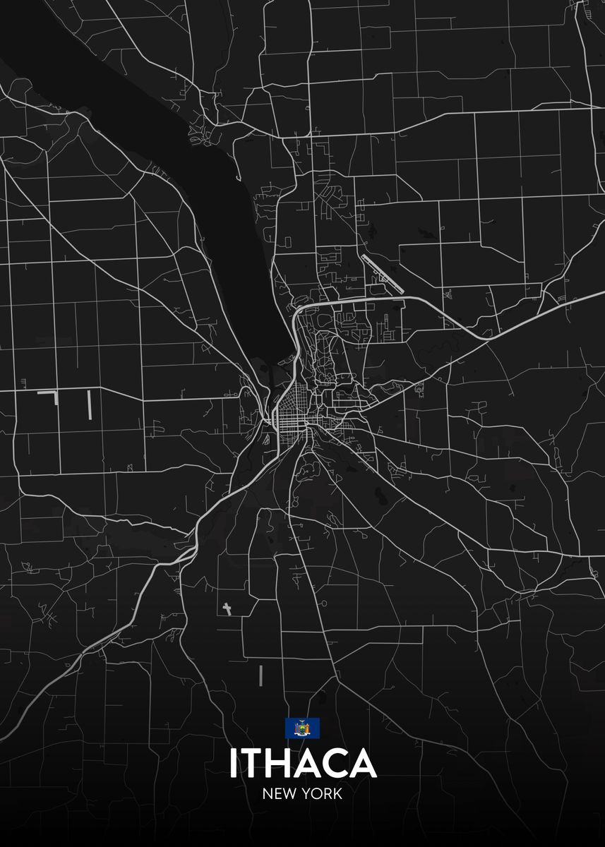 'Ithaca NY' Poster by IMR Designs | Displate