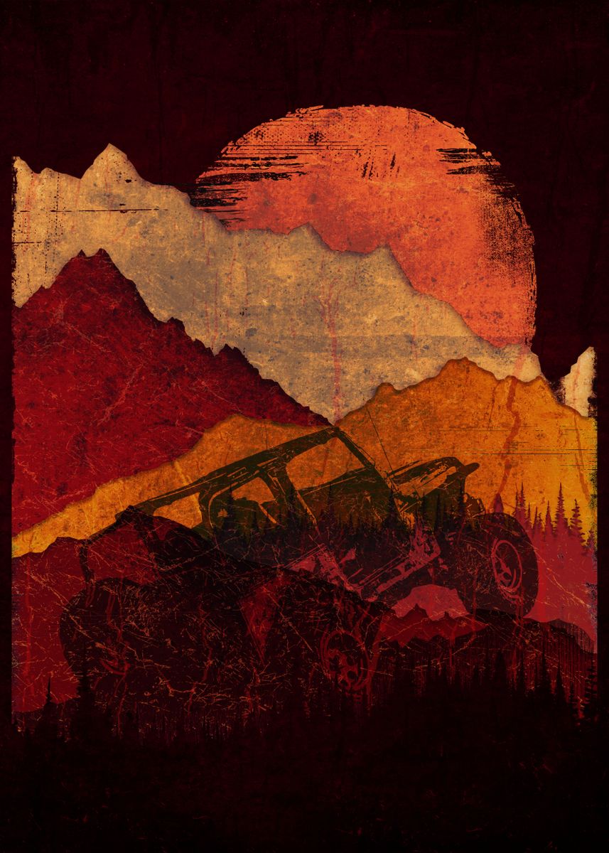 'Expedition' Poster, picture, metal print, paint by One Red Fox | Displate