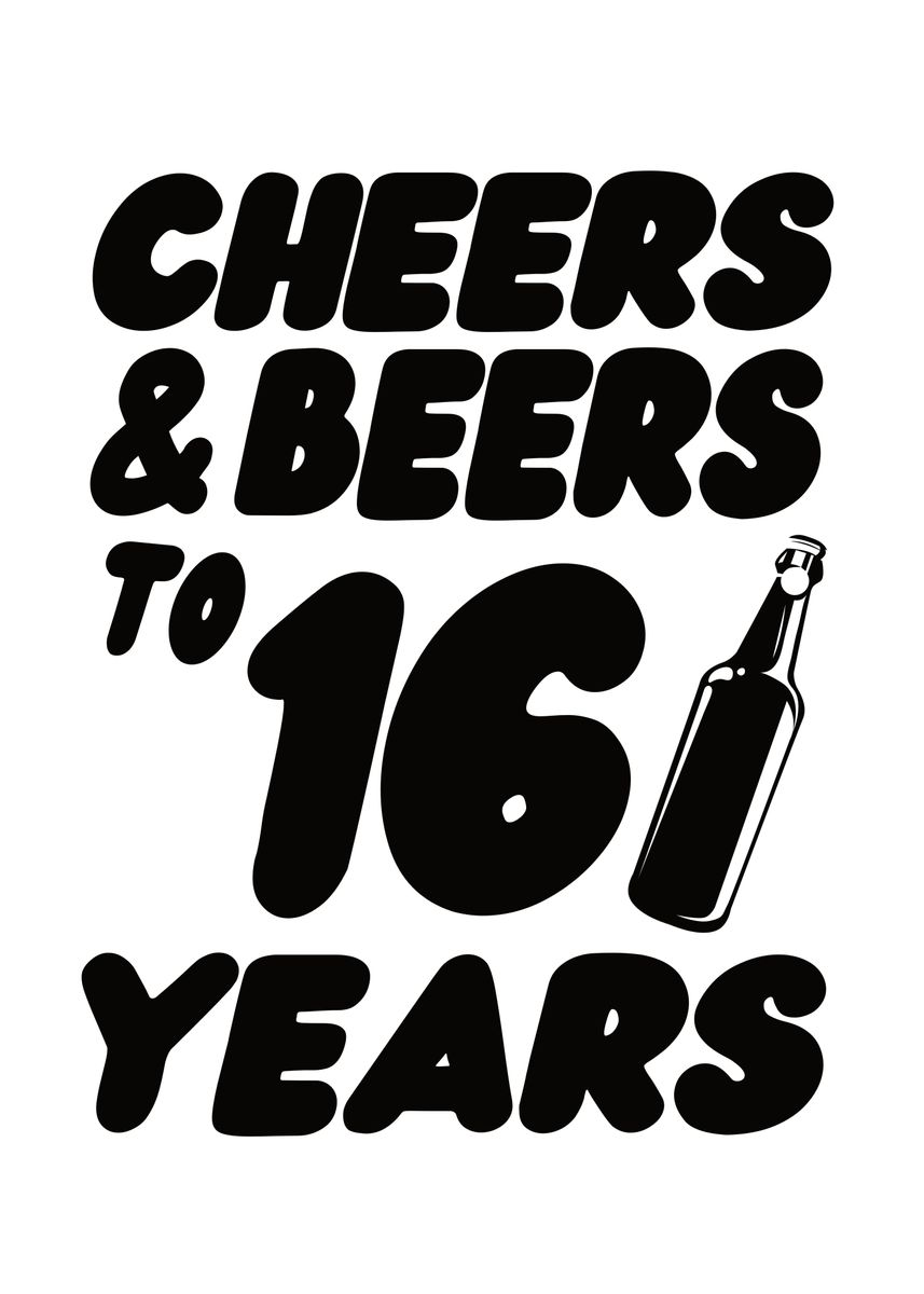 '16 Th Birthday' Poster by ZS C O M M E R C E | Displate