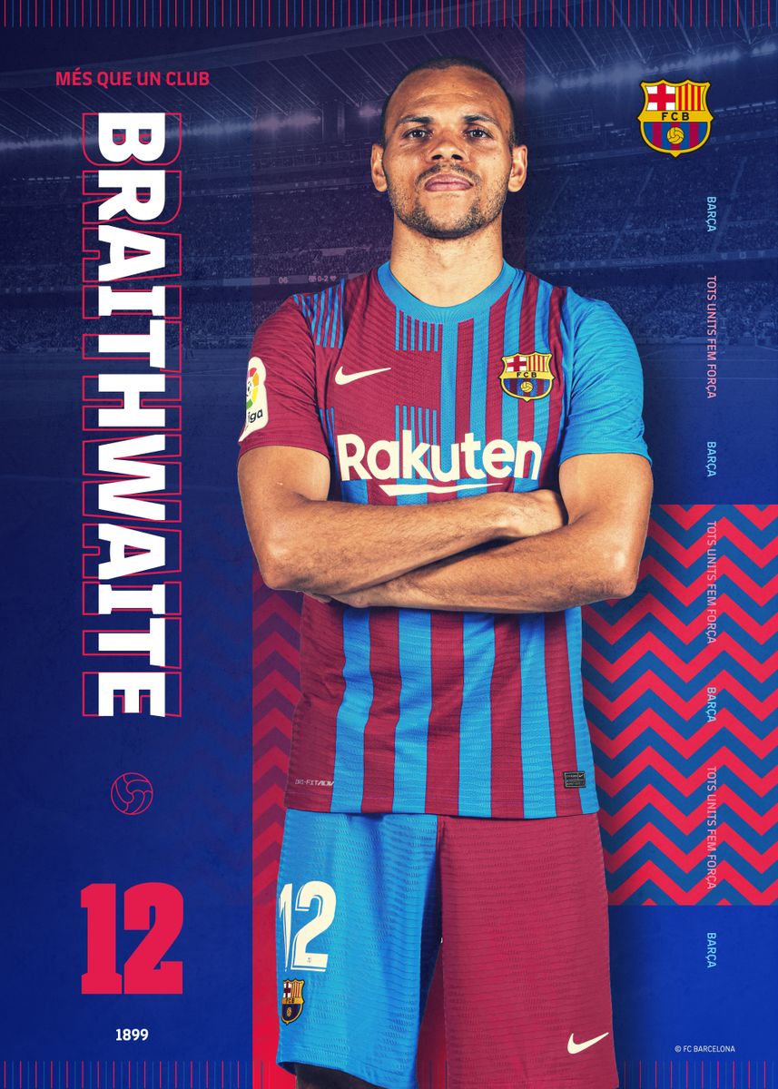 'Braithwaite' Poster, picture, metal print, paint by Barça | Displate