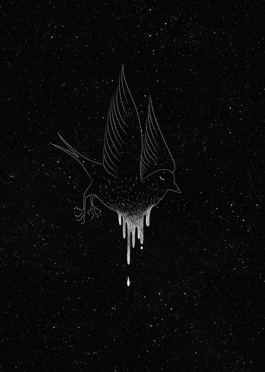 'Melting Bird' Poster, picture, metal print, paint by Plekentiut 13 ...