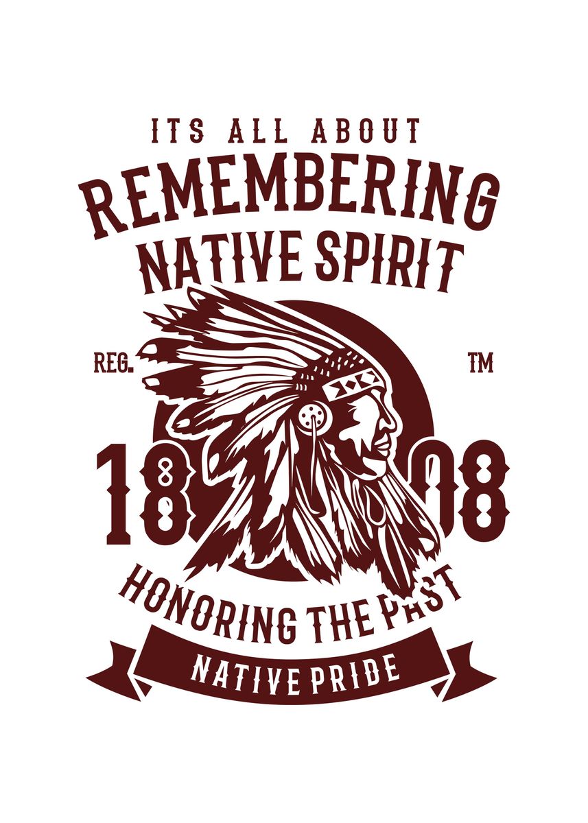 'Remembering Native Spirit' Poster, picture, metal print, paint by ...