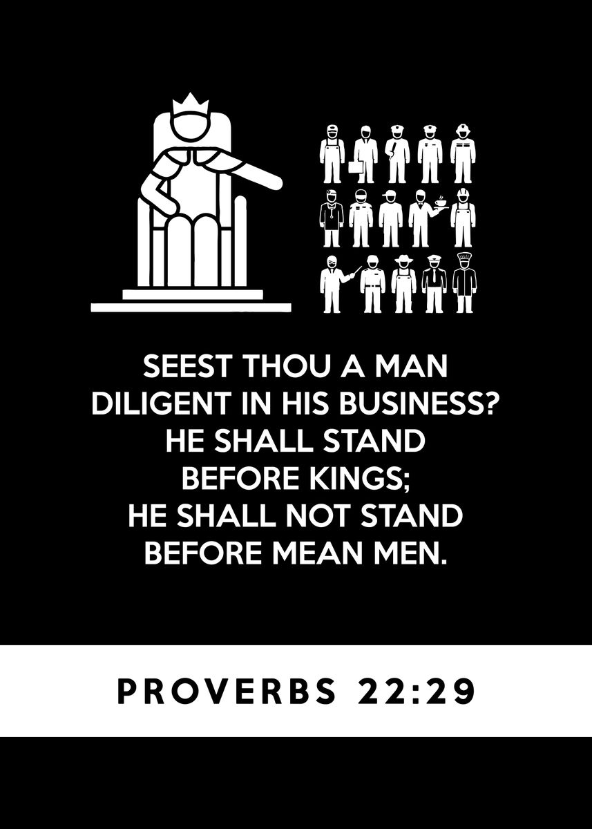 'Proverbs 22 29' Poster by ABConcepts | Displate
