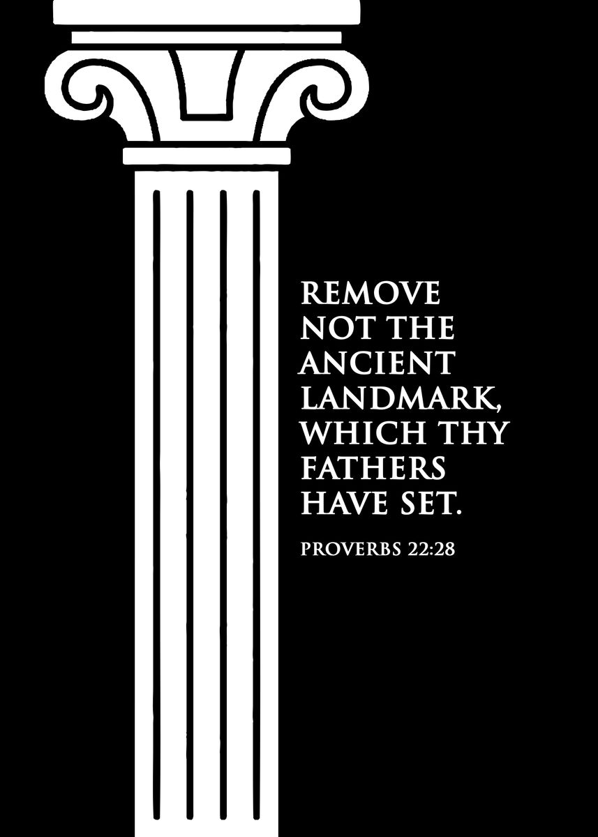 'Proverbs 22 28' Poster, picture, metal print, paint by ABConcepts ...