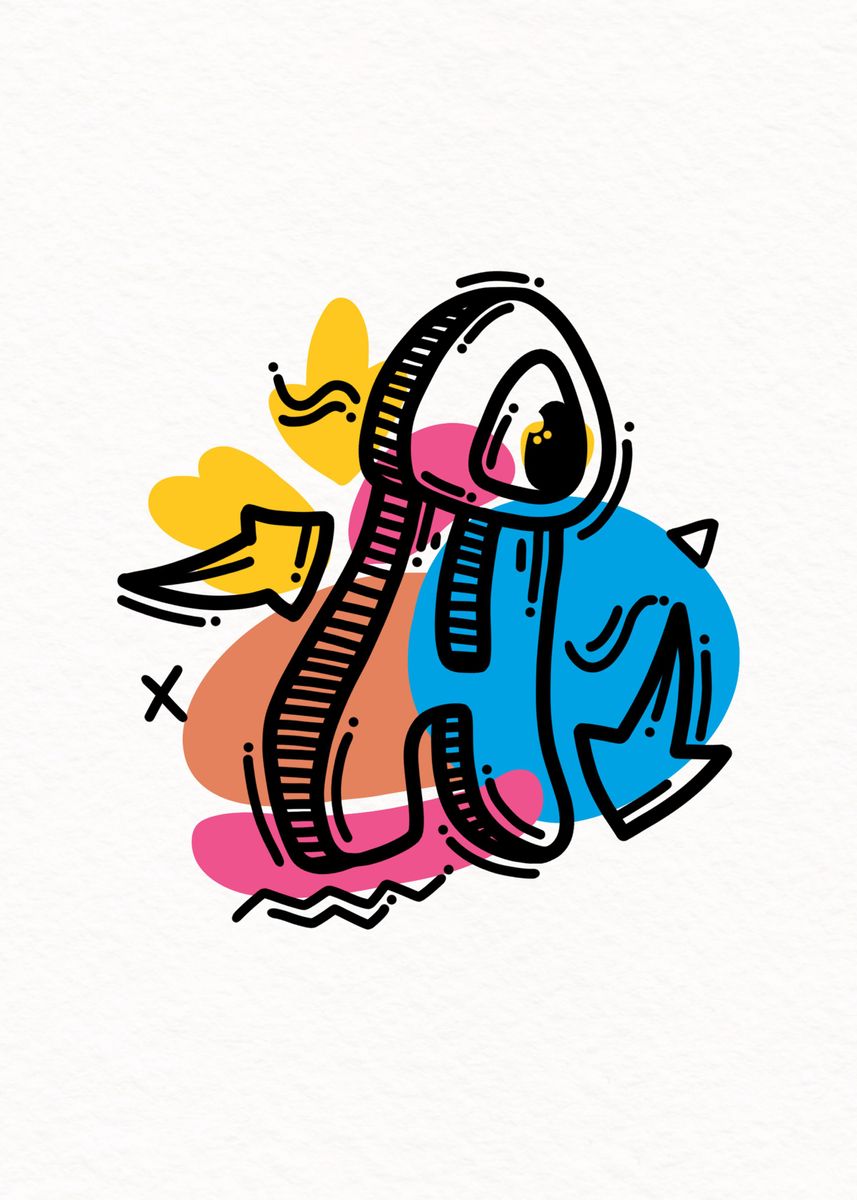 'CONTINUE' Poster, picture, metal print, paint by illustrariz | Displate