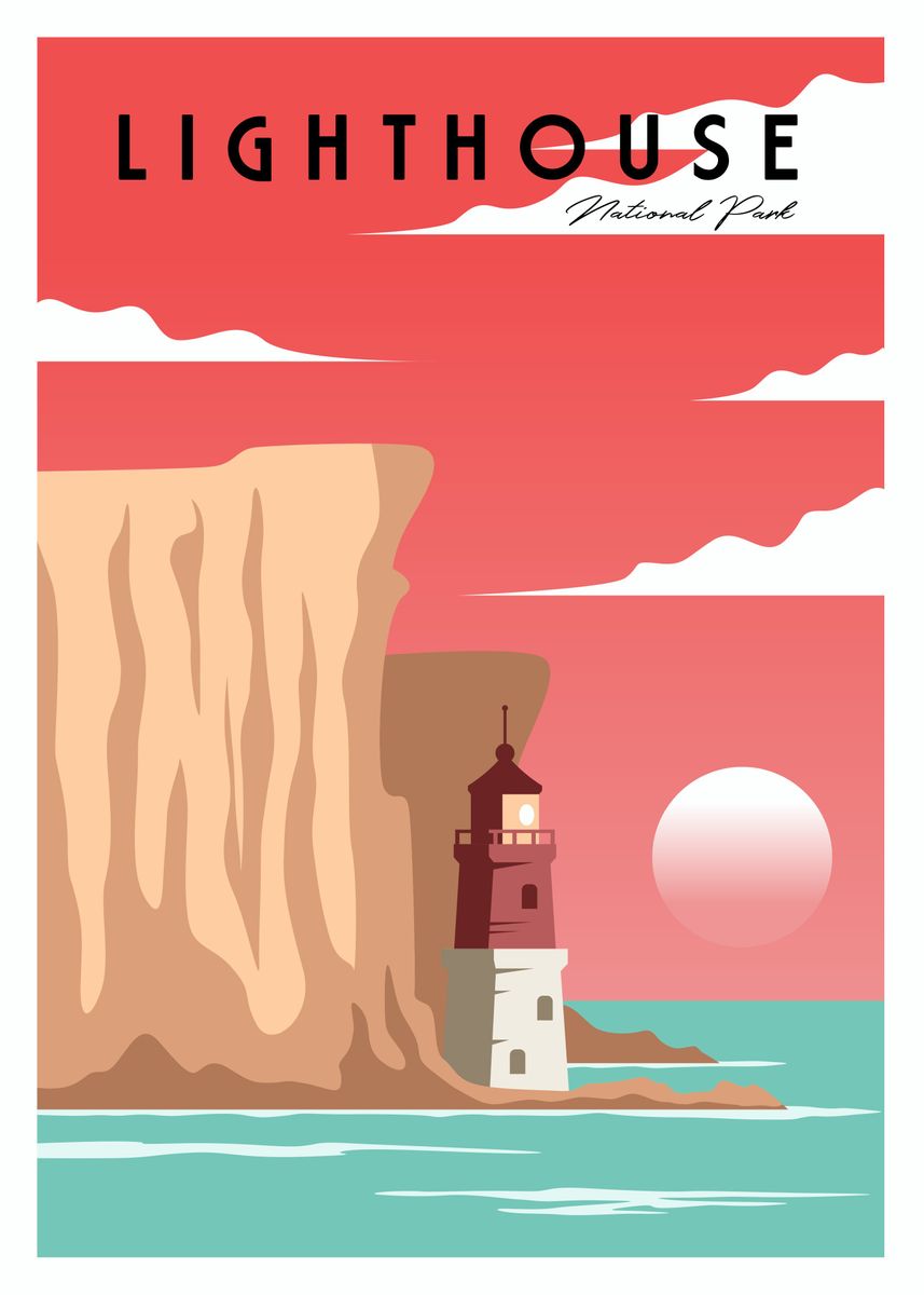 'Lighthouse ' Poster, picture, metal print, paint by Alin Gabriel ...