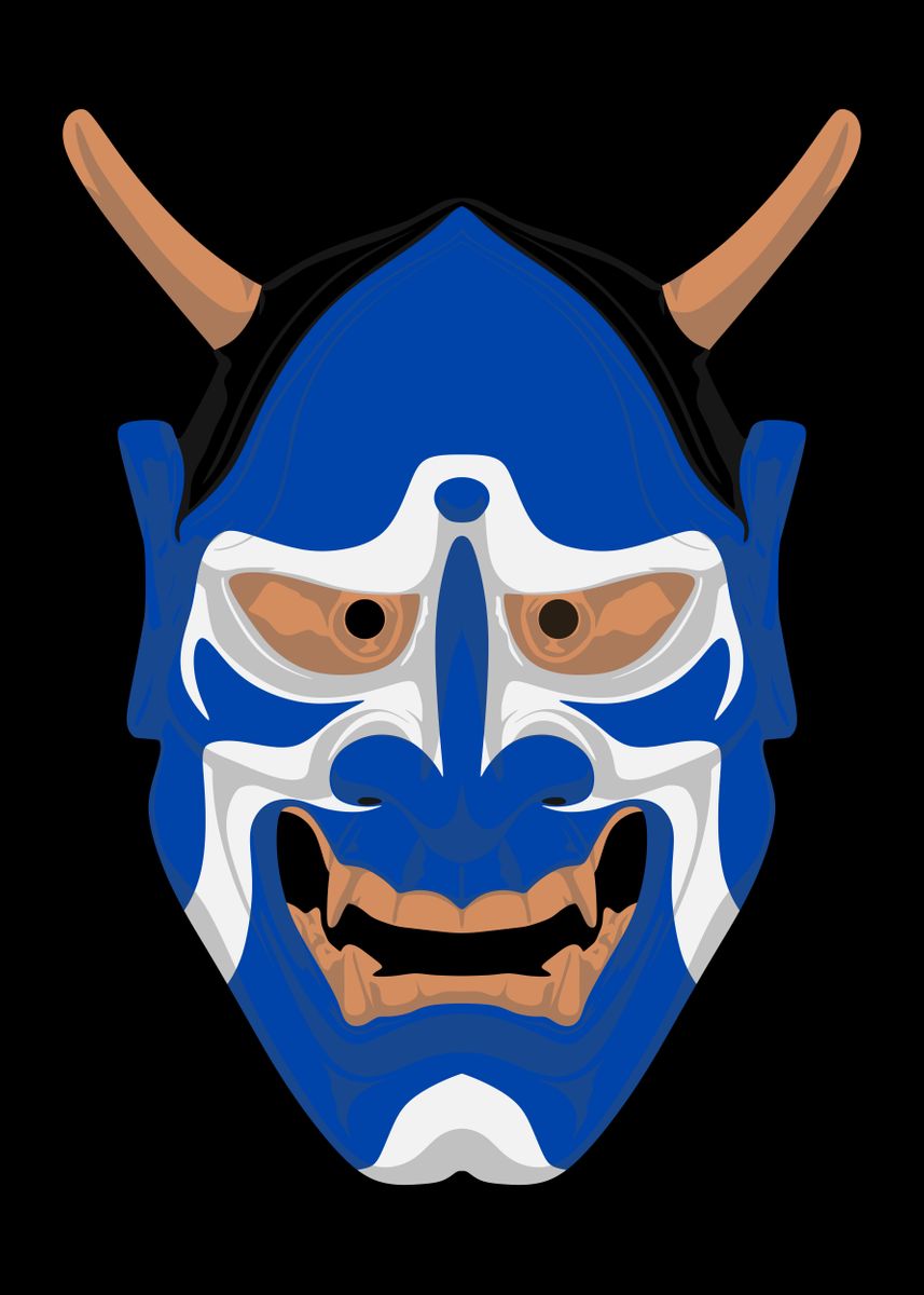 'Kabuki Mask 47' Poster by Josh B | Displate