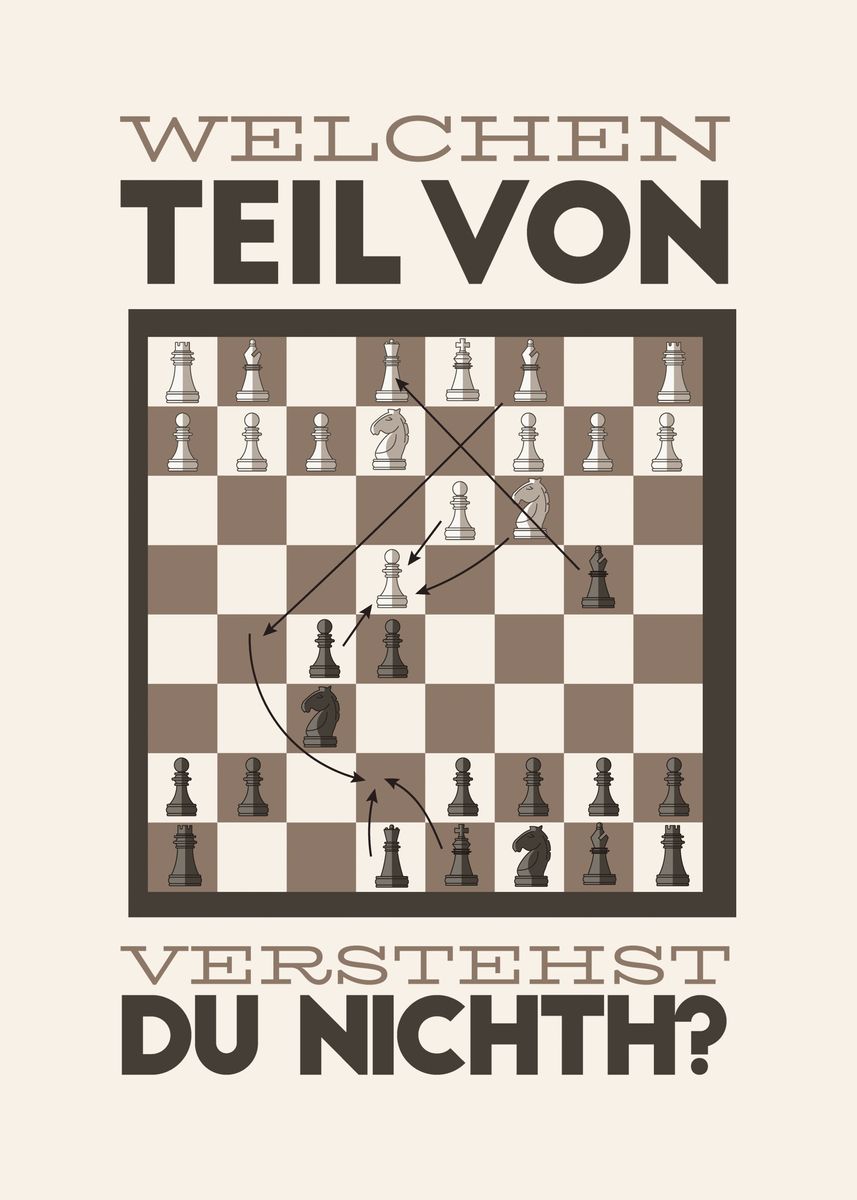 'Chess poster ' Poster, picture, metal print, paint by Simon Darren ...