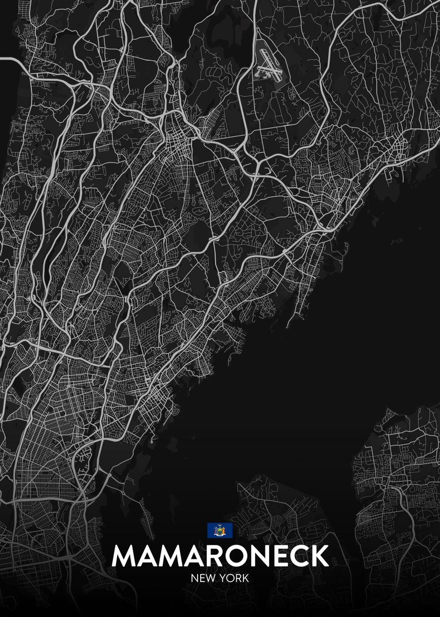 'Mamaroneck NY' Poster, picture, metal print, paint by IMR Designs ...