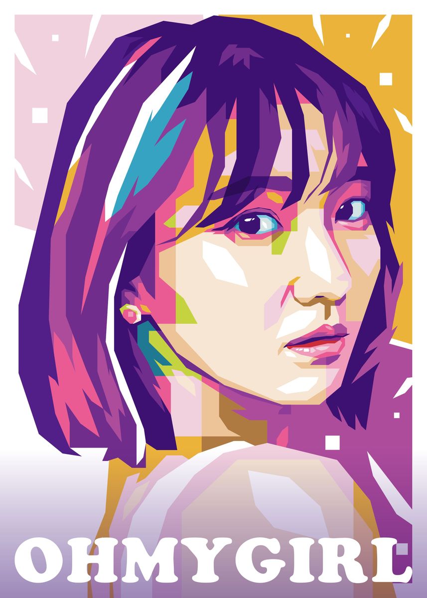 'OH MY GIRL BINNIE' Poster, picture, metal print, paint by Abdee Ridho ...