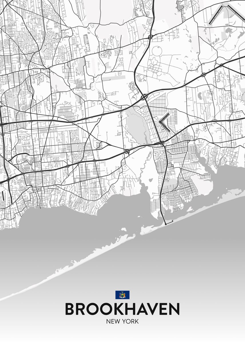 'Brookhaven NY' Poster by IMR Designs | Displate