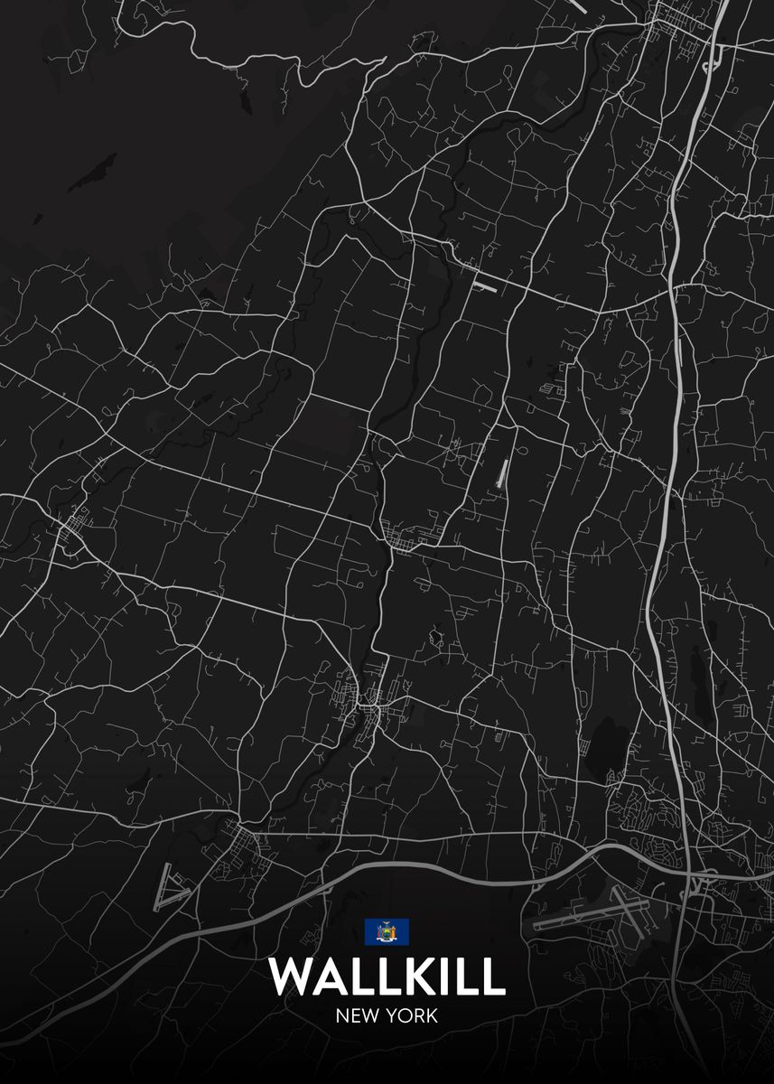 'Wallkill NY' Poster, picture, metal print, paint by IMR Designs | Displate