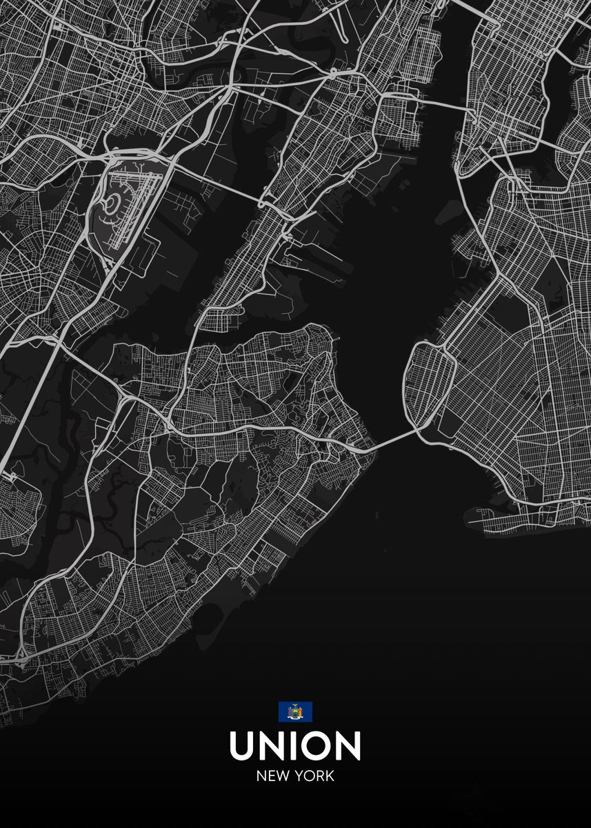 'Union NY' Poster, picture, metal print, paint by IMR Designs | Displate