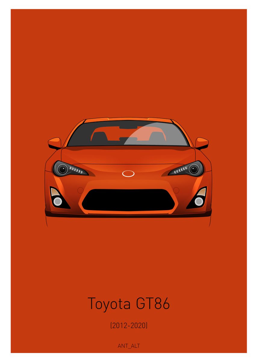 'GT86' Poster by Alt ILLUSTRATIONS | Displate
