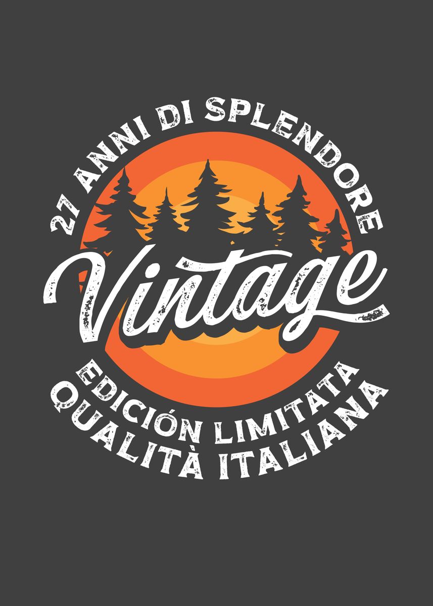 '27 years of Italian' Poster, picture, metal print, paint by BeMi ...