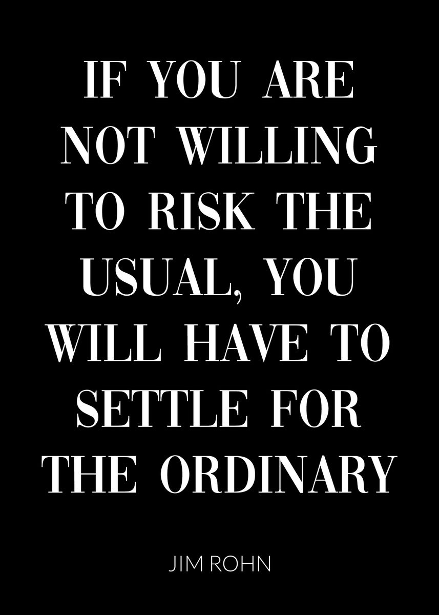 'Jim Rohn Quote' Poster by dkDesign | Displate