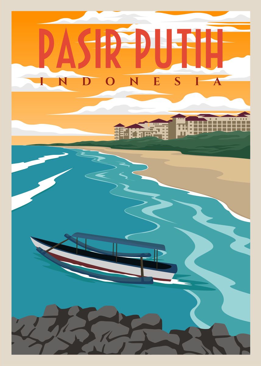 'Pasir Putih' Poster, picture, metal print, paint by Alin Gabriel ...