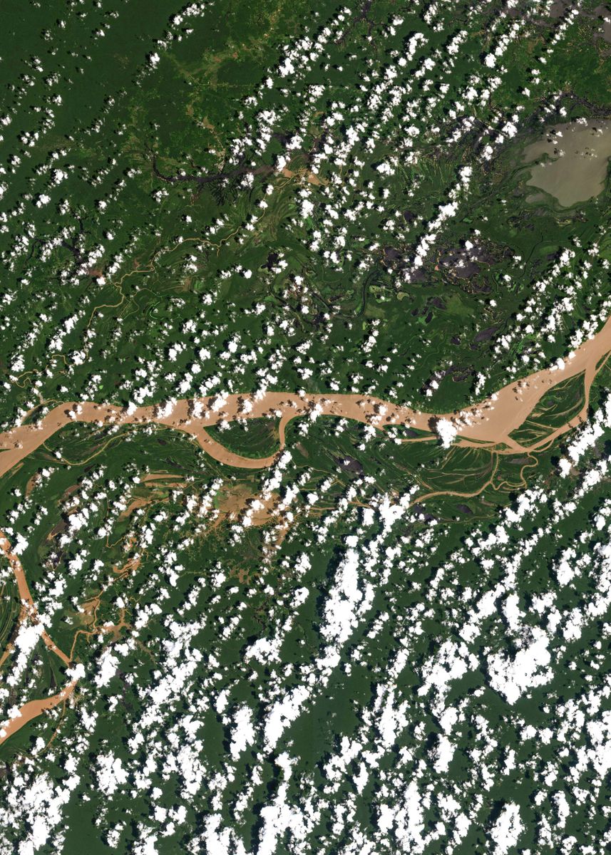 'Clouds over Amazon' Poster, picture, metal print, paint by intrepix ...