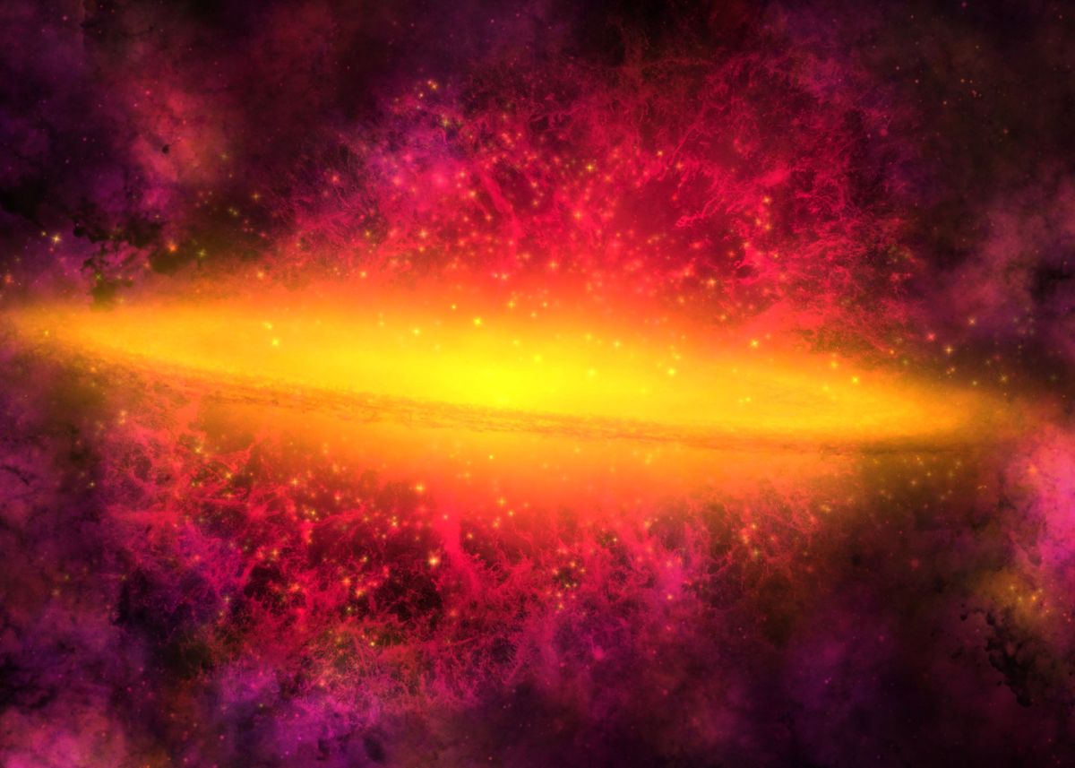 'Galaxy Planet 08' Poster by Aloke Design | Displate