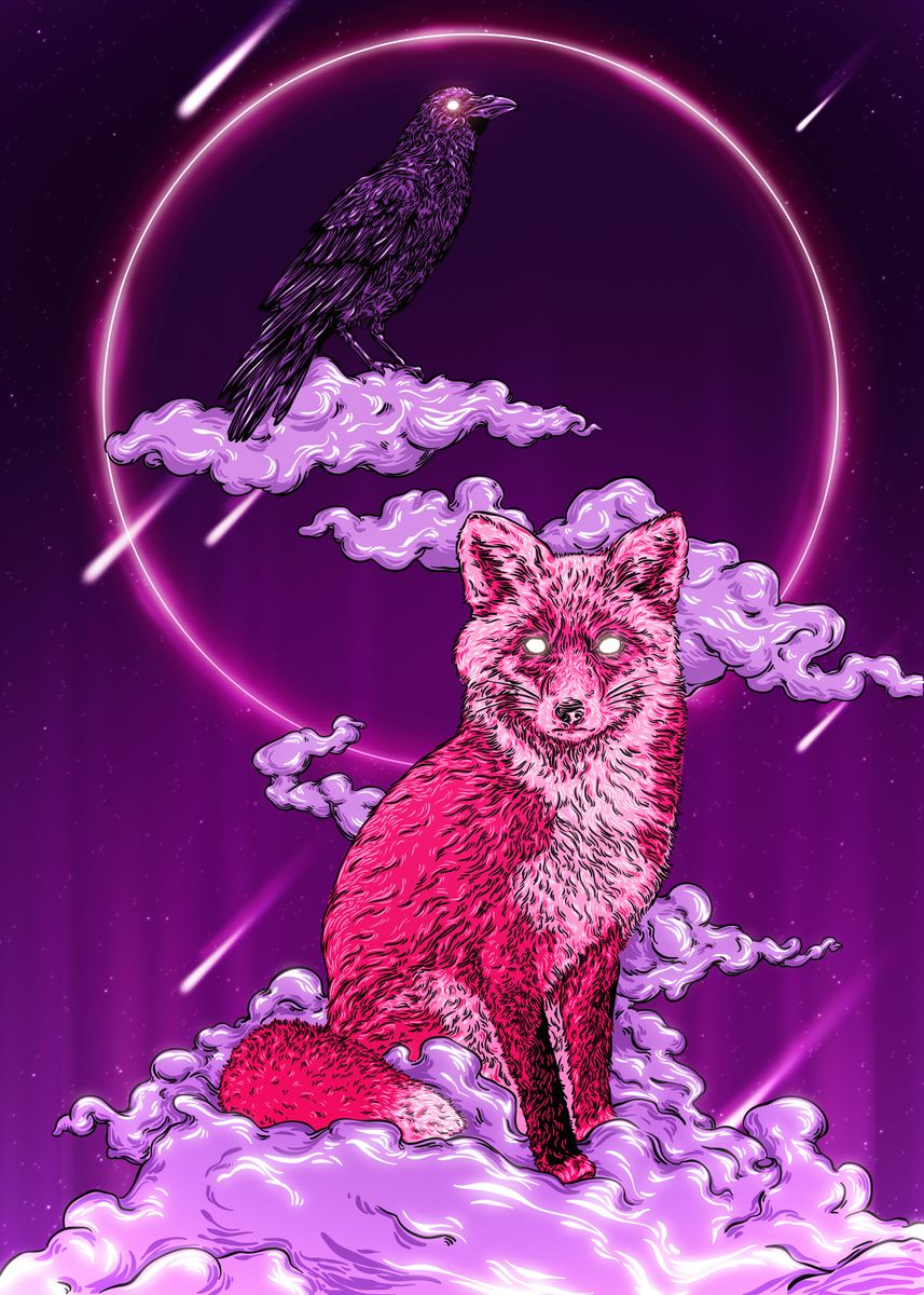 'The raven and the Fox' Poster by Giordano Aita | Displate