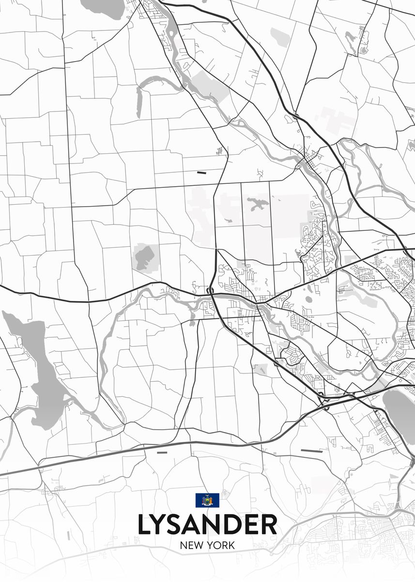 'Lysander NY' Poster, picture, metal print, paint by IMR Designs | Displate