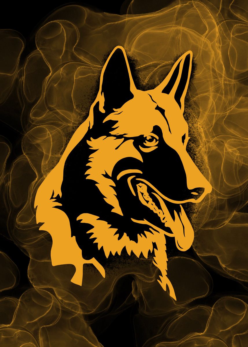 'Doggy' Poster, picture, metal print, paint by Lardis Art | Displate