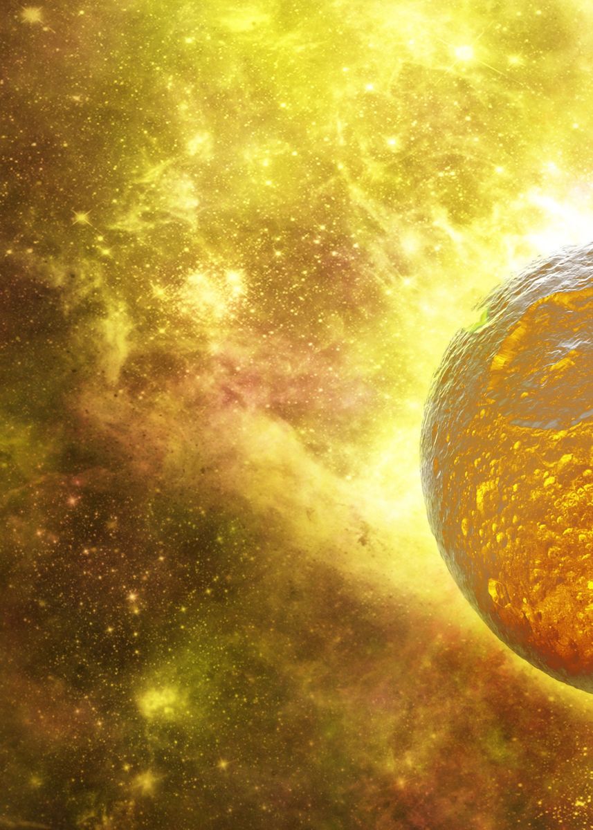 'Galaxy Planet 12' Poster by Aloke Design | Displate