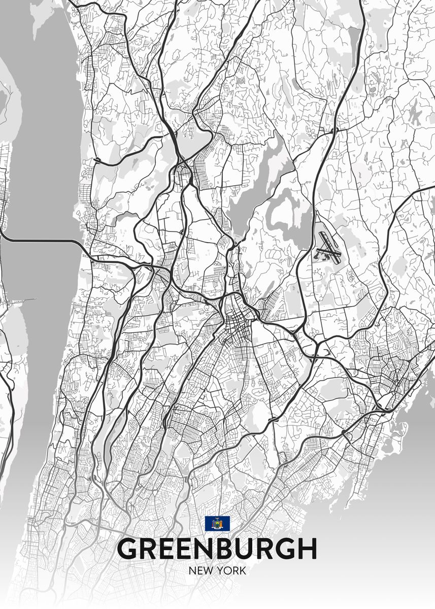 'Greenburgh NY' Poster, picture, metal print, paint by IMR Designs ...