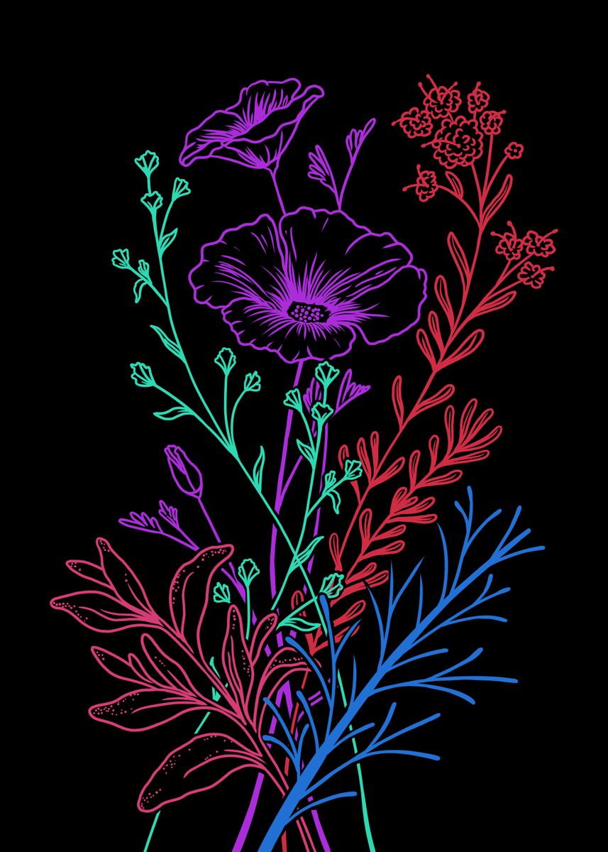 'Flower Art' Poster by Arfan Artd | Displate