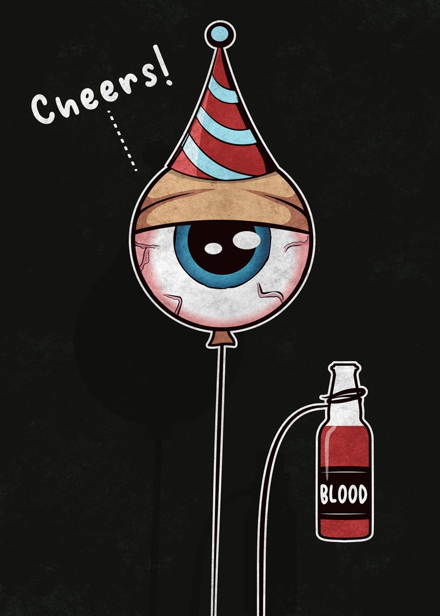'Weirdcore Aesthetic Eye' Poster, picture, metal print, paint by ...