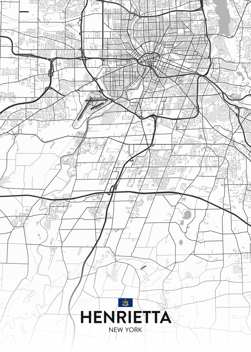 'Henrietta NY' Poster, picture, metal print, paint by IMR Designs ...