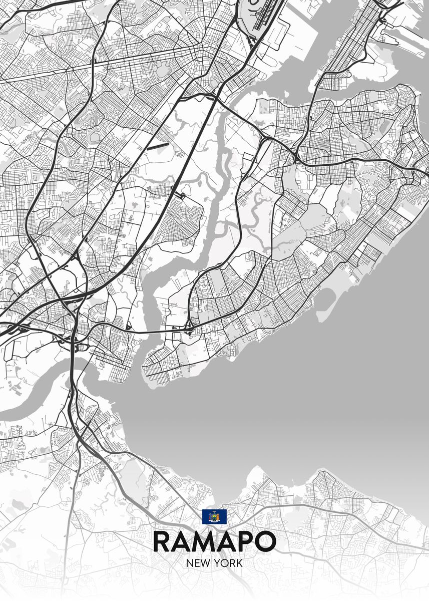 'Ramapo NY' Poster, picture, metal print, paint by IMR Designs | Displate