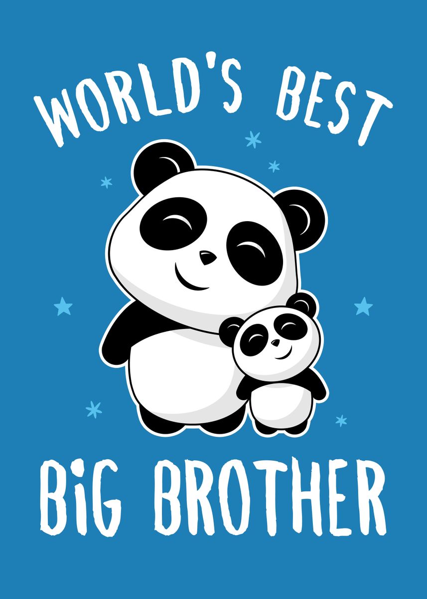 'Worlds Best Big Brother' Poster by platenum | Displate