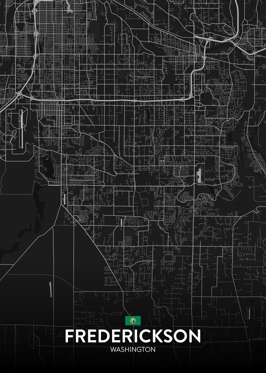 'Frederickson WA' Poster, picture, metal print, paint by IMR Designs ...