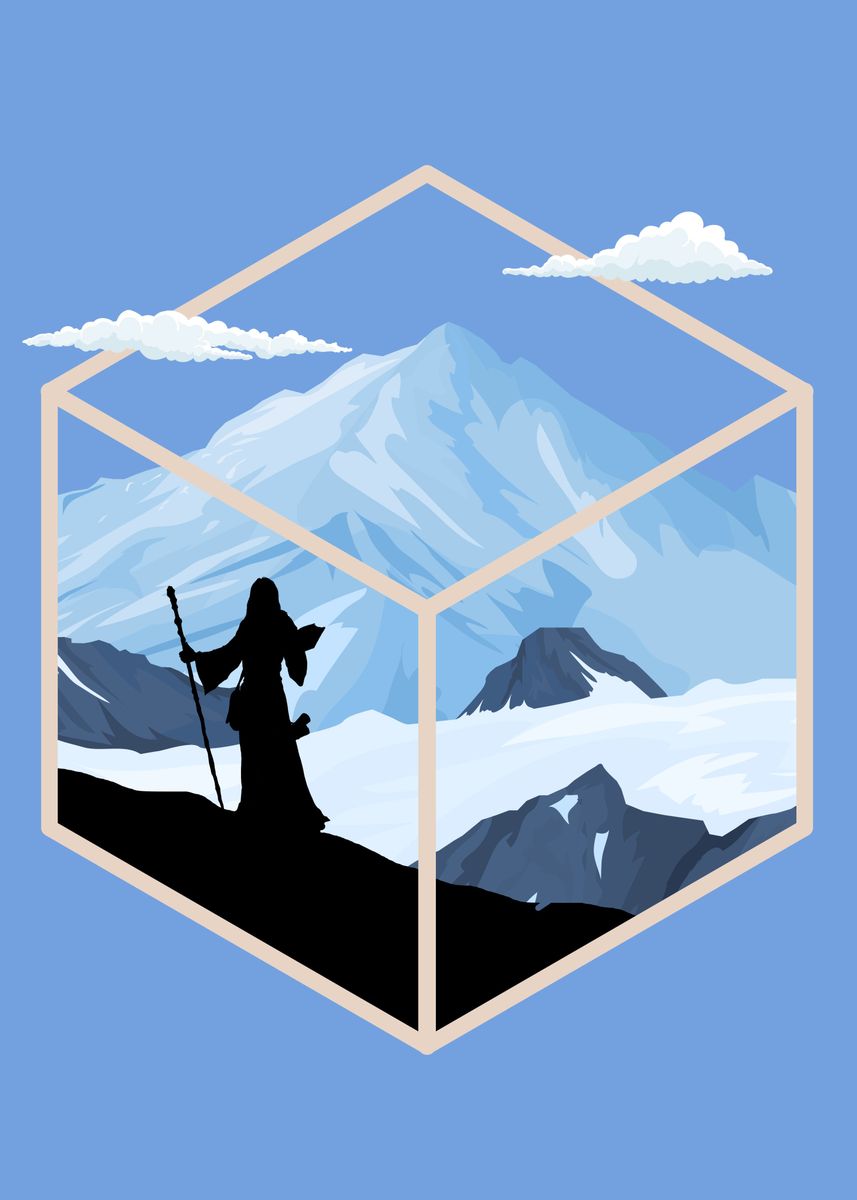 'D20 Worlds D6' Poster, picture, metal print, paint by Rykker o7 | Displate
