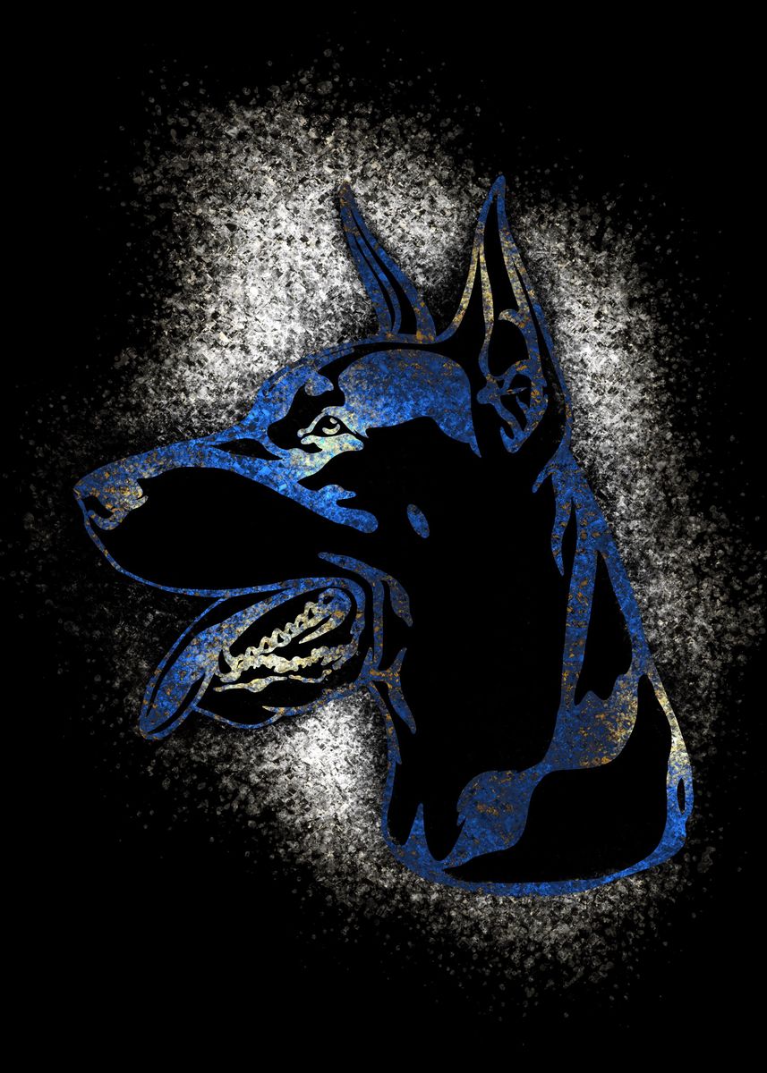 'Doberman' Poster by Magic Apes | Displate