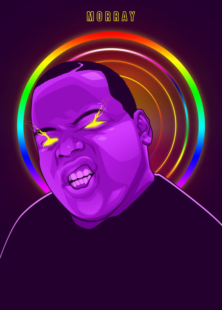 'Morray Neon Art' Poster, picture, metal print, paint by Remang Remang ...