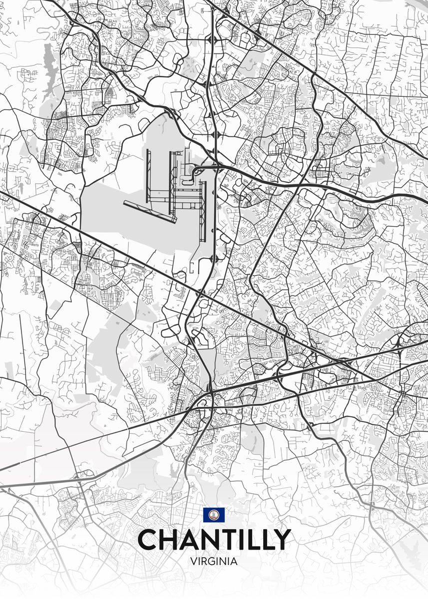 'Chantilly VA' Poster, picture, metal print, paint by IMR Designs ...